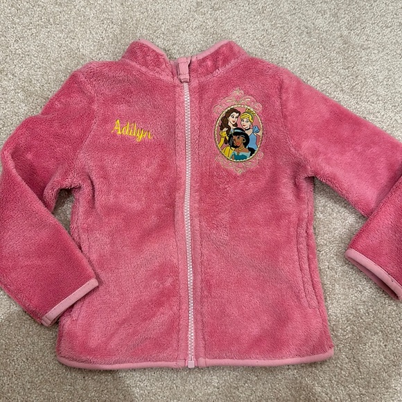Disney | Shirts & Tops | Free Princess Themed Furry Zipup With Adilyn ...